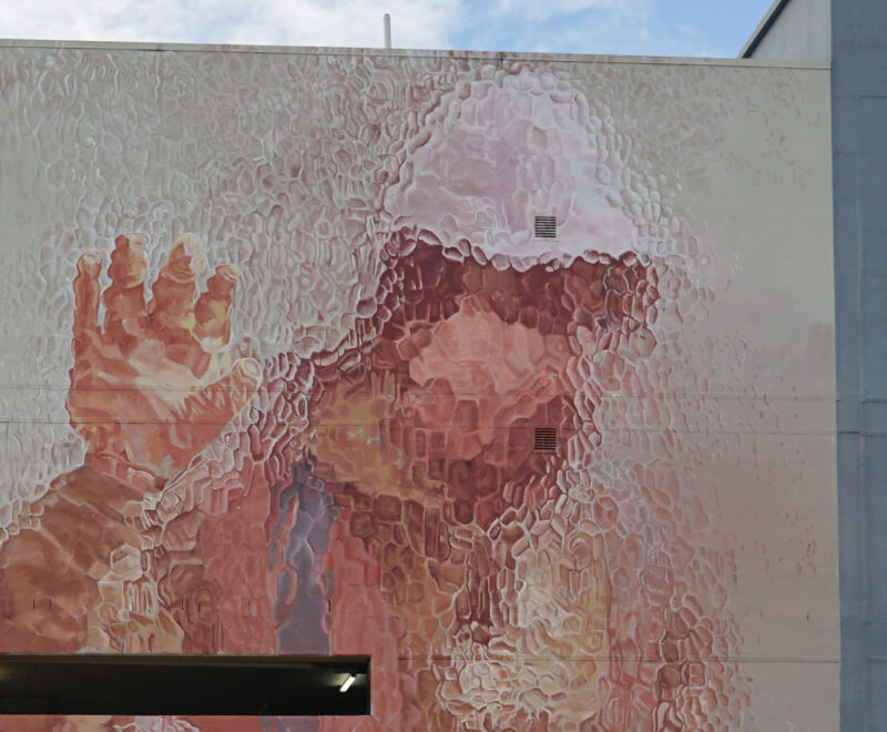 “Two Figures Behind Glass” by Fintan Magee in Ipswich, Australia ...